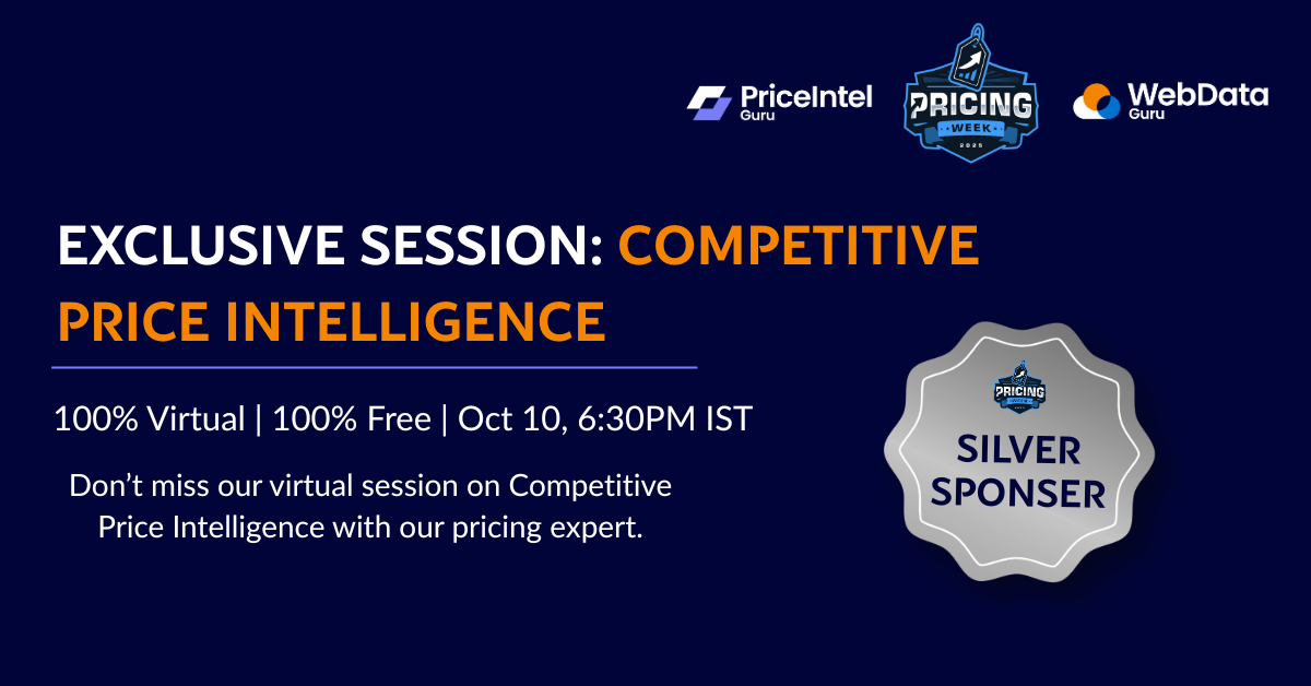 WebDataGuru at Pricing Week 2025 | Future of Competitive Price Intelligence